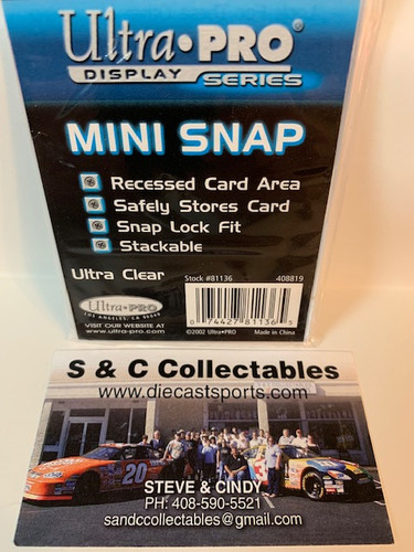 Ultra Pro Mini Snap Card Holders Lot Regular Size Cards / Ultra Pro ...
