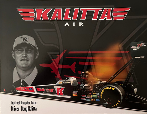 Top Fuel Dragster Promotional Card 8X10" / Doug Kalitta | diecastsports