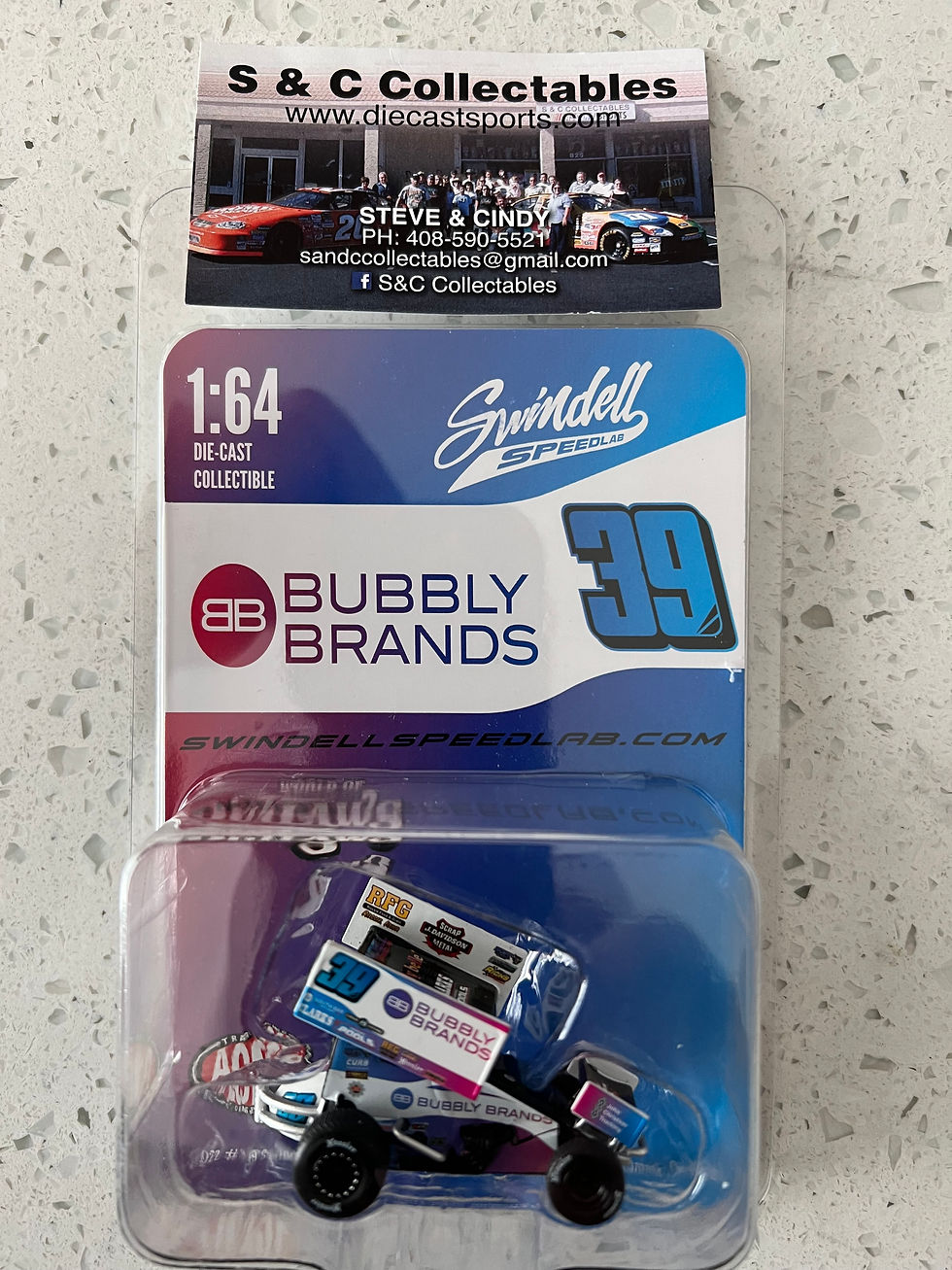 2022 Swindell Speedlabs (Sprint Car)/ Bubbly Brands 1:64 Peg Wall ...