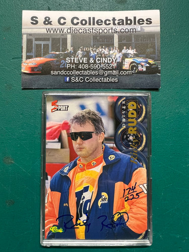 1995 Autographed Tide / Ricky Rudd Plac#8 | diecastsports