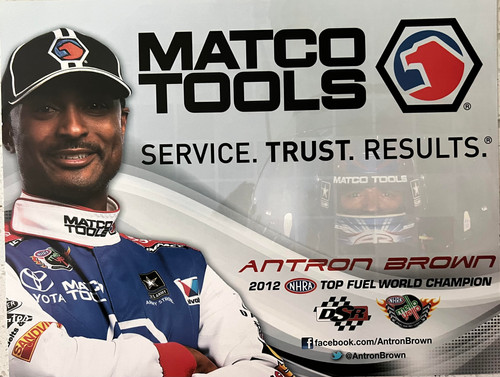2014 Top Fuel Dragster Promotional Card 8X10" / Antron Brown ...