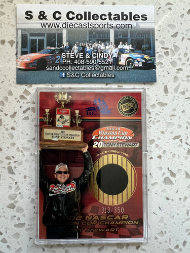 2003 Race-Used Tire 2002 Nascar Winston Cup Champion/ Tony Stewart ...
