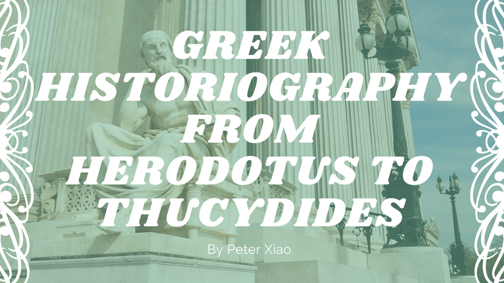 Greek Historiography from Herodotus to Thucydides