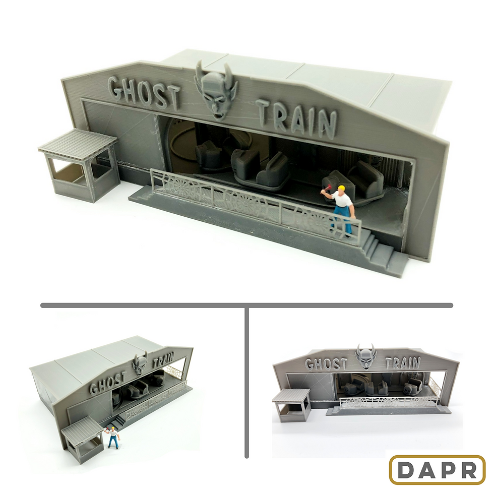 OO Gauge Motorised Ghost Train Fairground Ride | DAPR3D