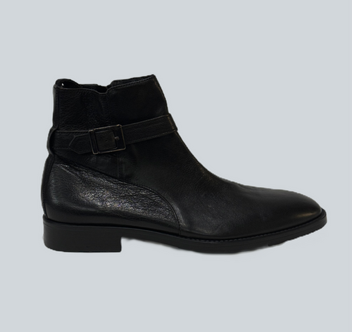 Olliver Grey Leather Chelsea Boot | DAVID E. WHITE