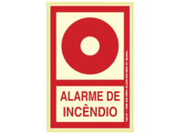 PLACA;PVC;AVISO;ALARME;INCENDIO;220BV;135MM;200M | Catalogo Bmg