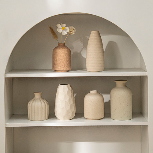 Neutral Toned Ceramic Vase Collection | Terrarium