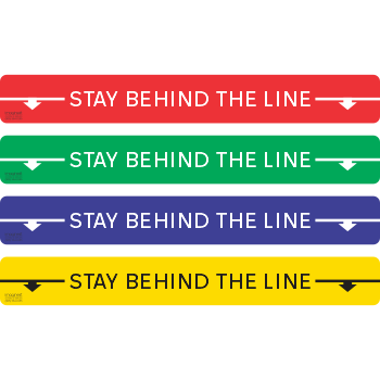 Stay Behind The Line - Letters and Arrows (5 per pack) | ImagineIt-3d