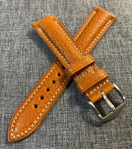 Textured Italian Leather – Vintage style leather watch strap - Motley ...