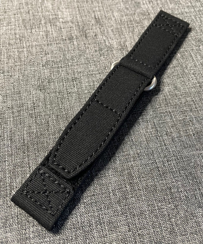 Nylon Sports Watch Strap / Matte Black / Velcro Fastener | Jweskies ...