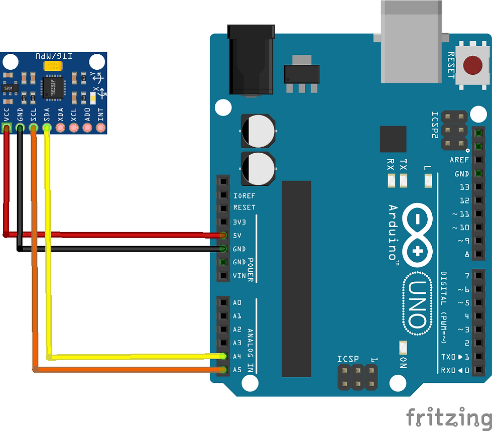 Interfacing MPU 6050 Sensor with Arduino UNO