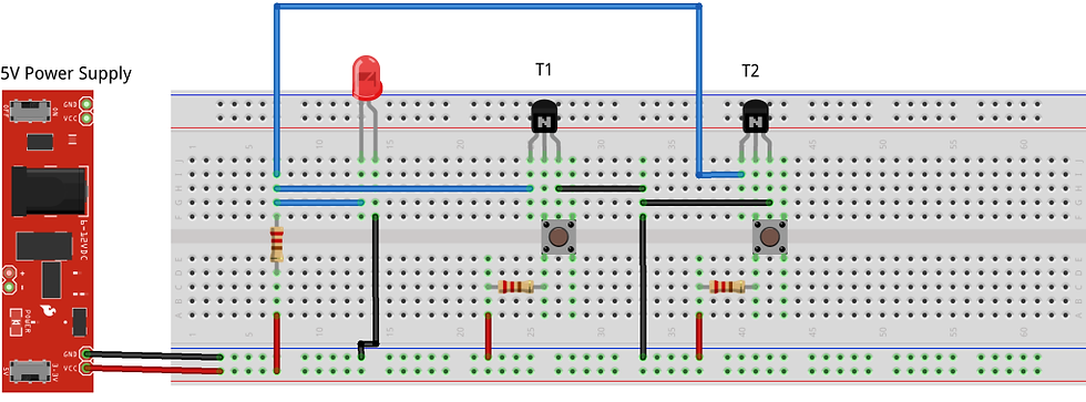 NOR Gate using transistor
