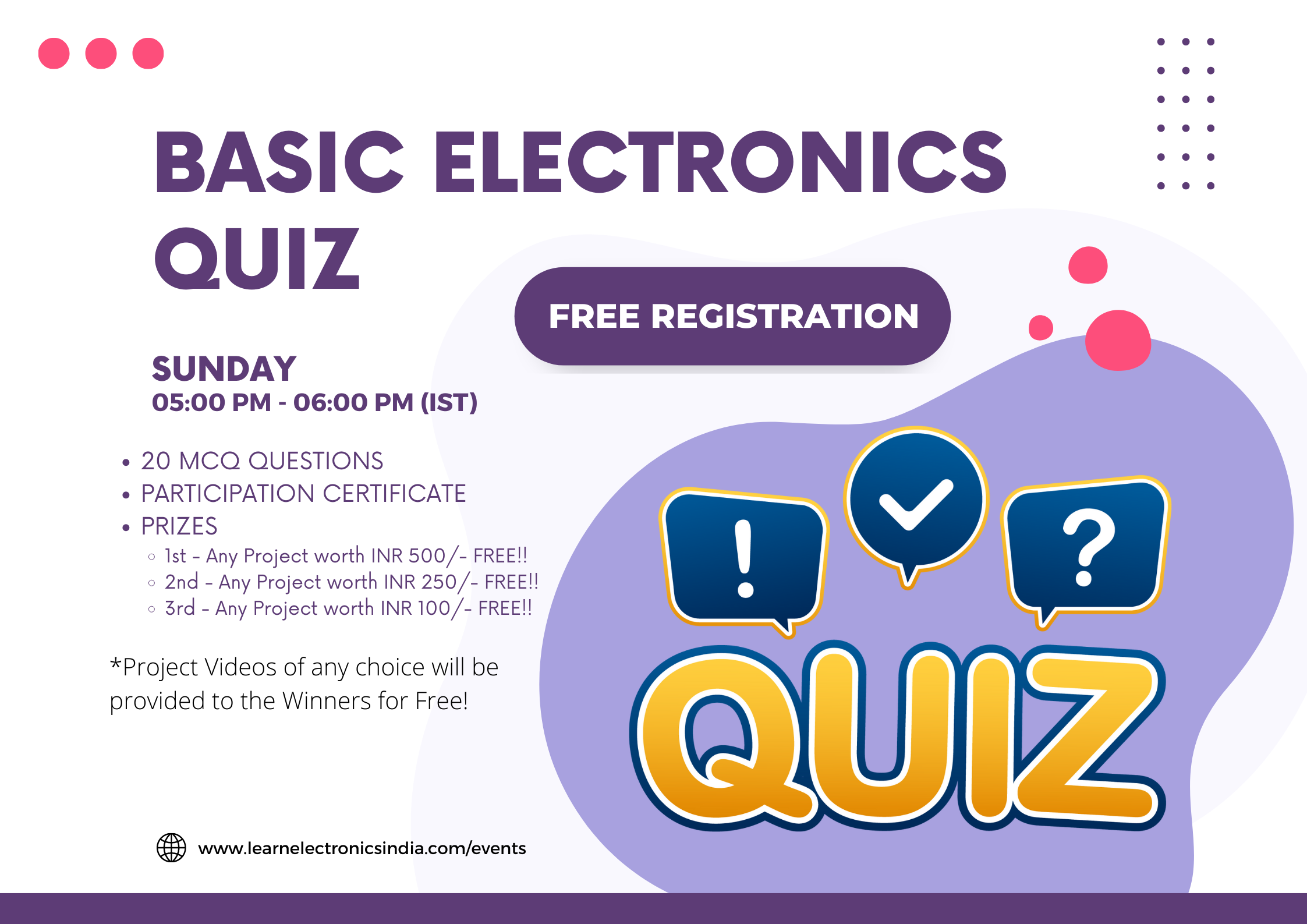 Basic Electronics Quiz | LearnElectronics India India