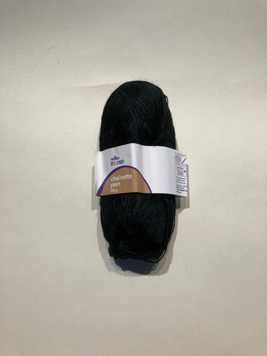 Wilko Acrylic yarn, Chainette, 100g, Colour: Black | Metropolitan