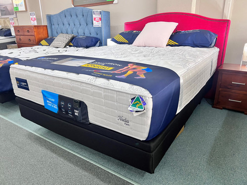 Queen Lumbar Adjustable Base with Nadia Firm Mattress | Enfield