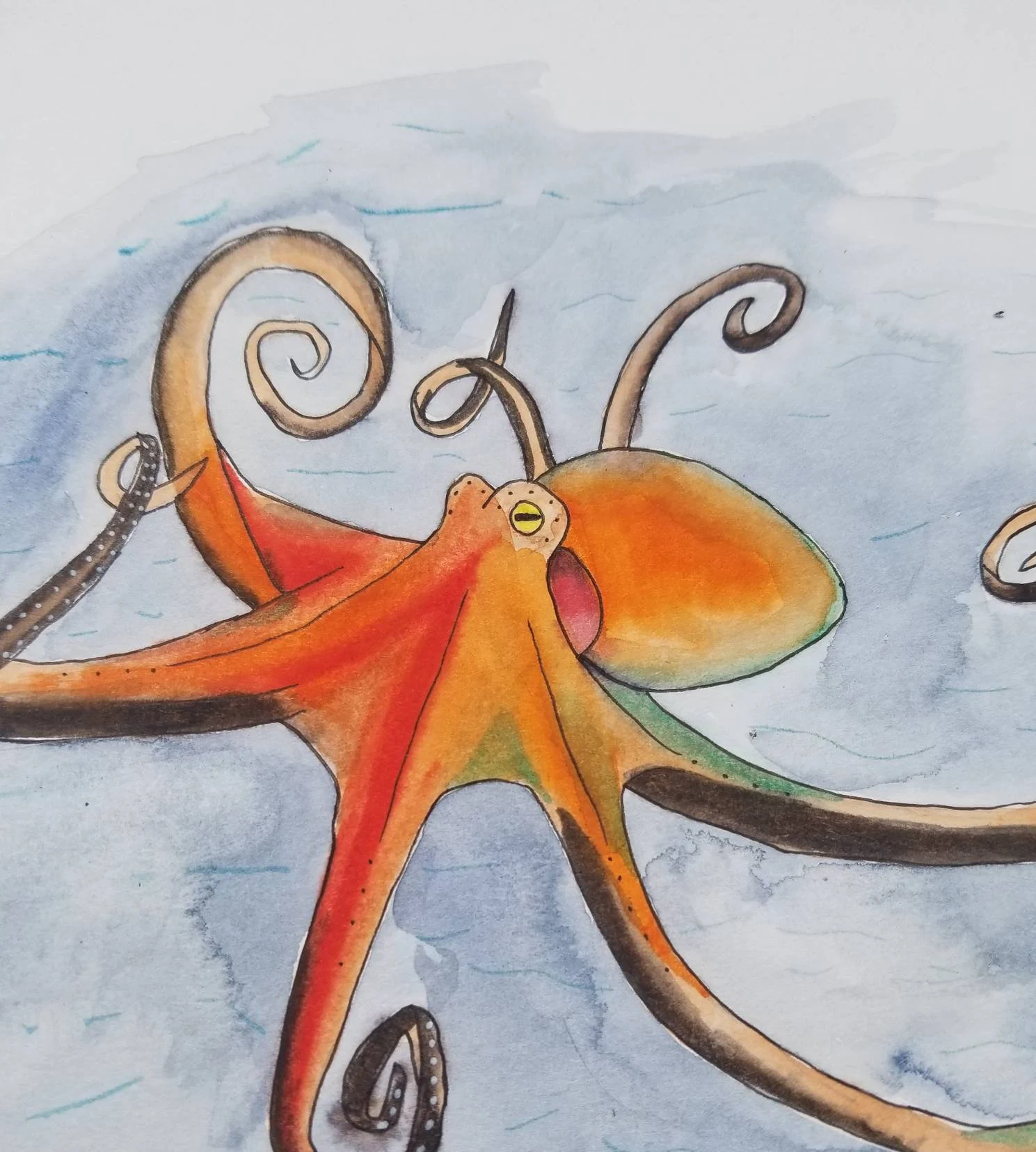 Octopus Print | The Rustic Cow Craft