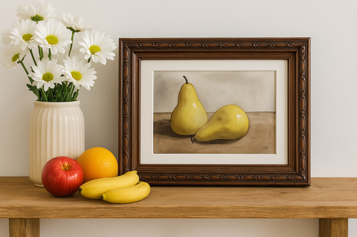 Pears in Watercolor | The Rustic Cow Craft