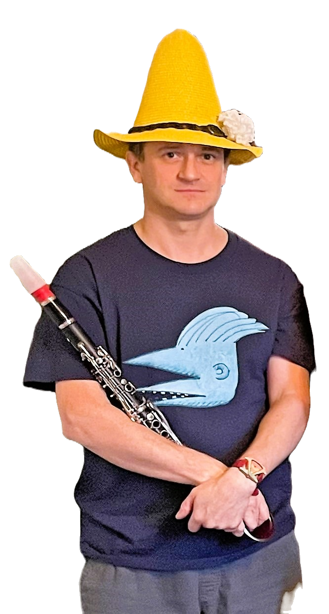 James Evans. Jazz clarinet/ sax/ trombone/vocalist and composer