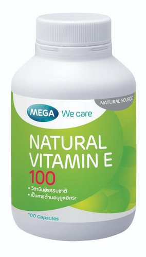Mega Natural Vitamin E 100 IU 100 แคปซูล | KMK Medical