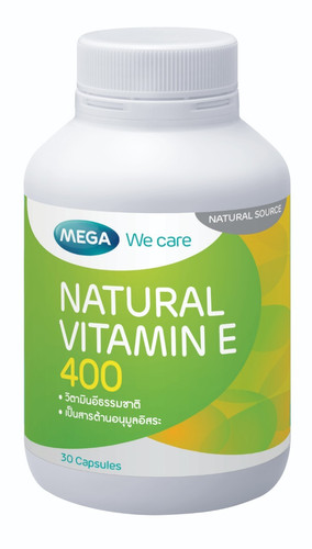 Mega Natural Vitamin E 400 IU 30 แคปซูล | KMK Medical