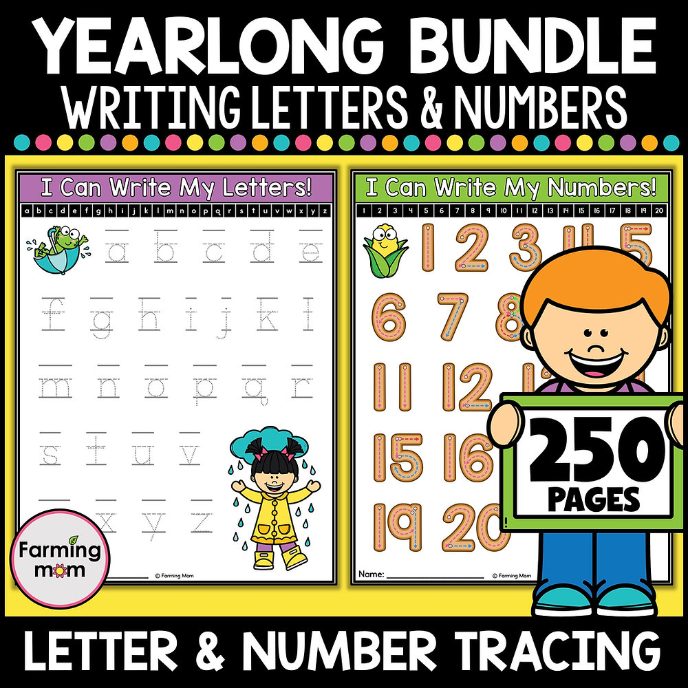 Tracing Letters and Numbers is Great Handwriting Practice for Kids