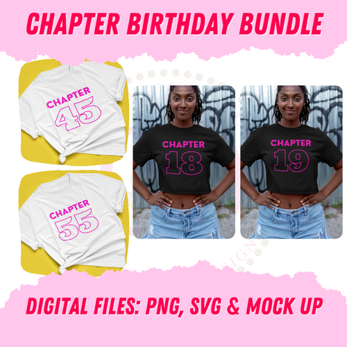 Chapter Birthday | | Digital File PNG | Cocoa Cuttables