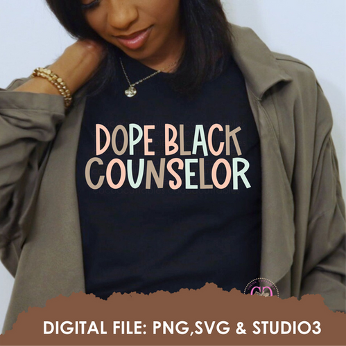 DOPE Black Profession Bundle Files PNG SVG Studio3 | Cocoa Cuttables