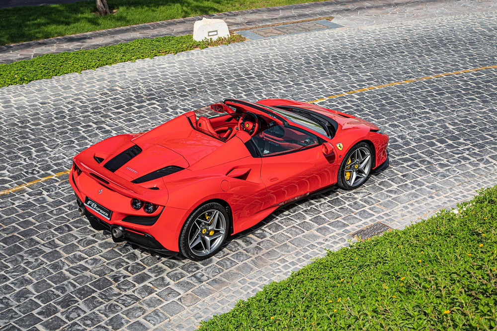 The all new open-top V8 Ferrari arrives in Qatar