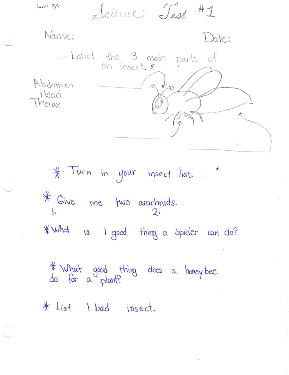 Science Alive Level 2-1 Tests