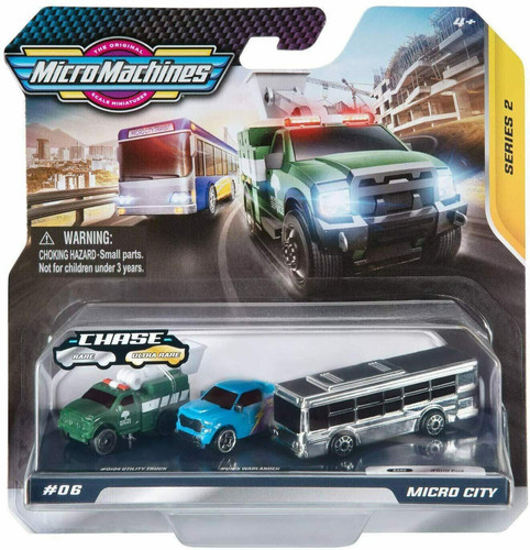 Micro Machines: Starter Pack - #06 - Micro City with RARE CHROME BUS ...