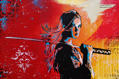 Deadly Rose 20x30 inch print | AbcArtAttack