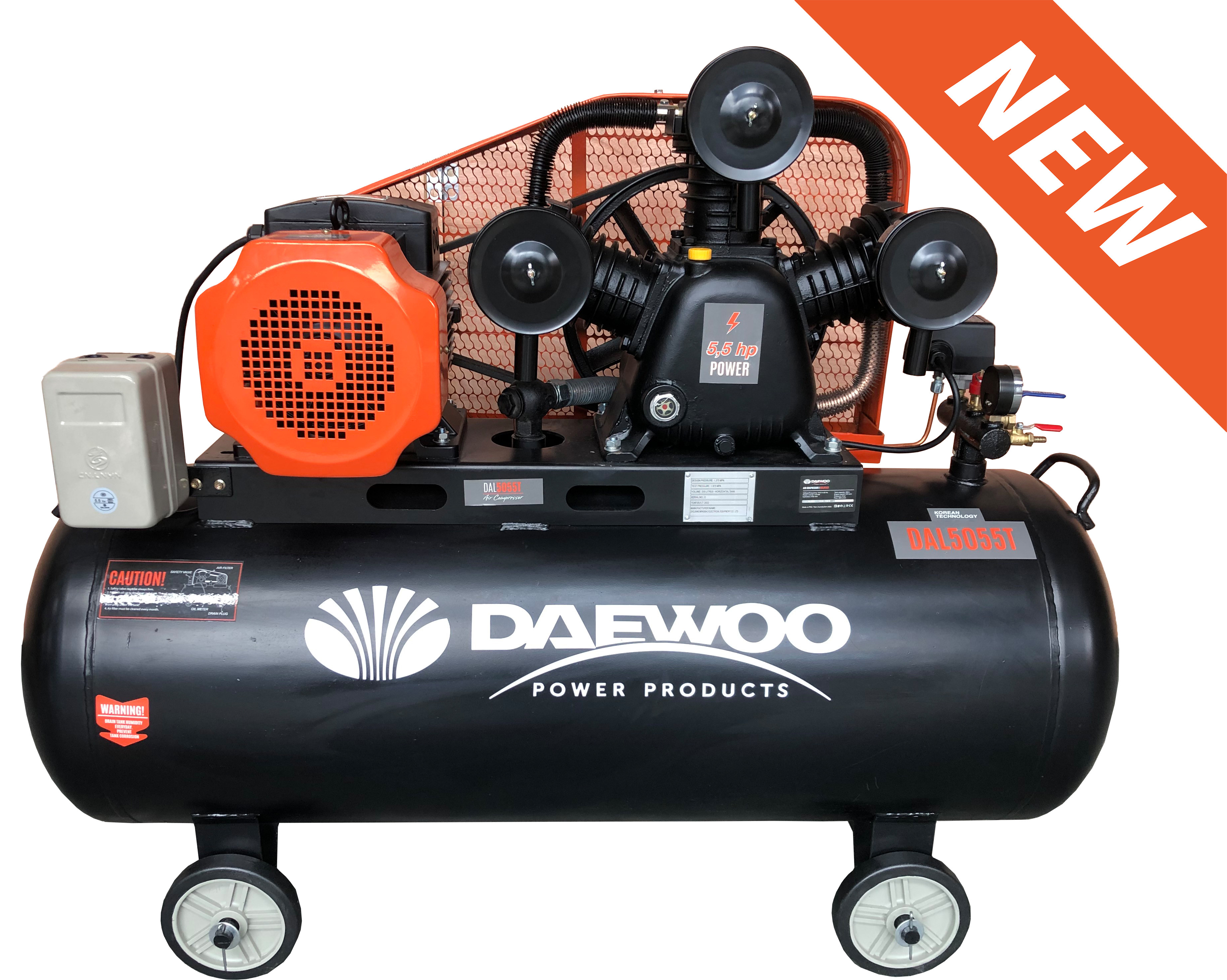 DAEWOO DAL5055T 5.5HP 200 Liter Air Compressor