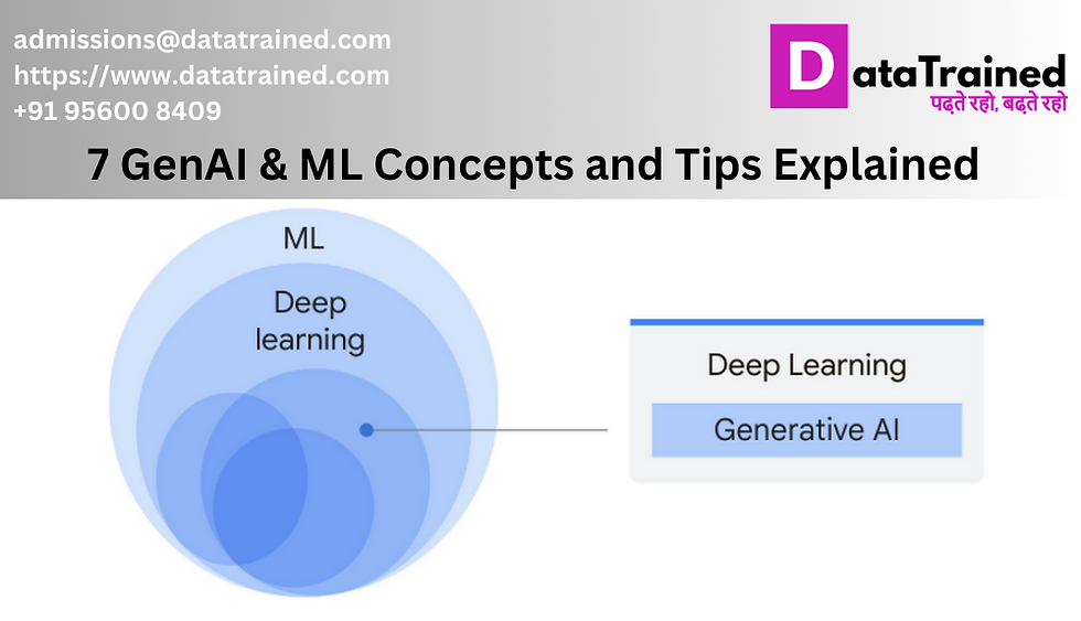 7 GenAI & ML Concepts and Tips Explained