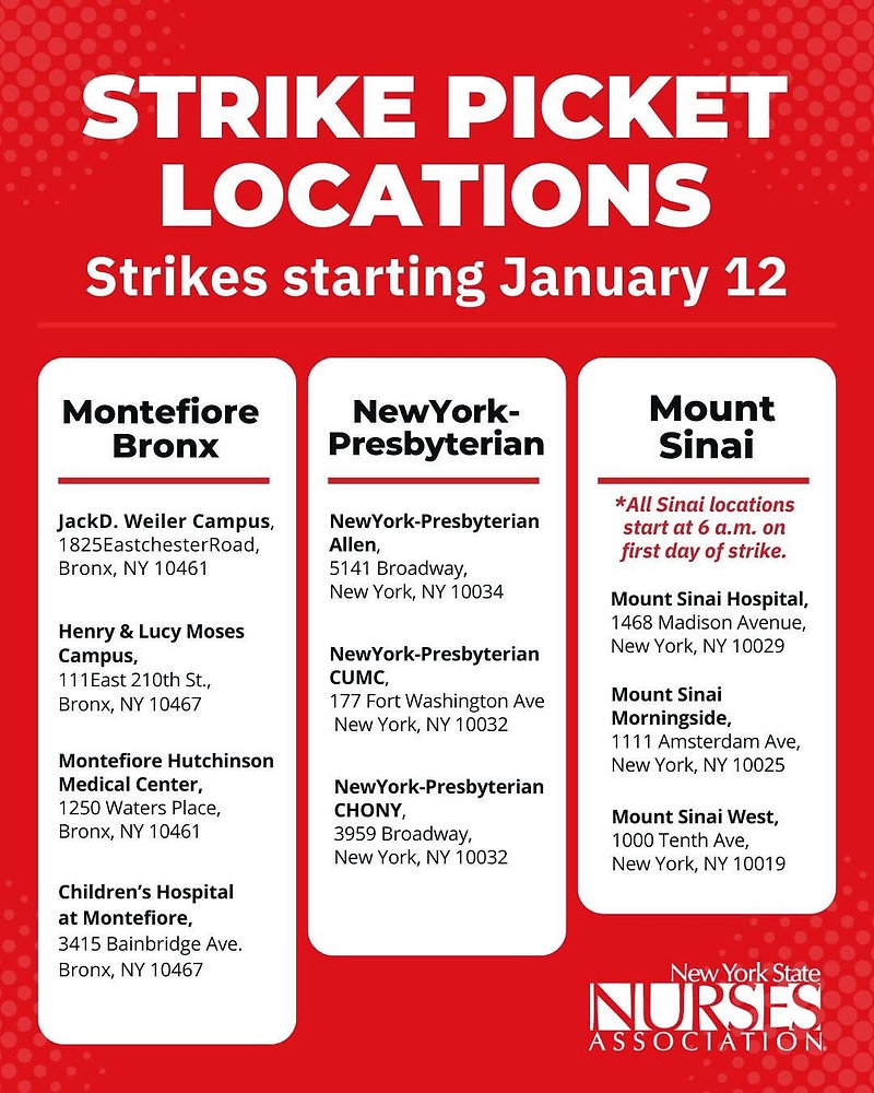 SOLIDARITY ALERT: Support Nurses on the Picket Lines!