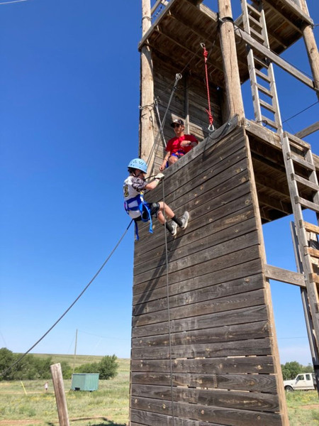 Rappelling Wall | High Plains Retreat Center