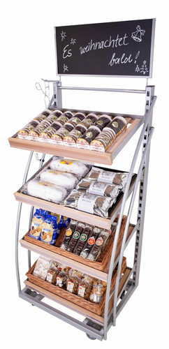 Aktionsregal Peter, silber | FMU GmbH