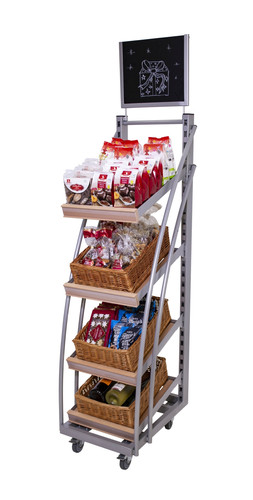 Aktionsregal Petra, silber | FMU GmbH