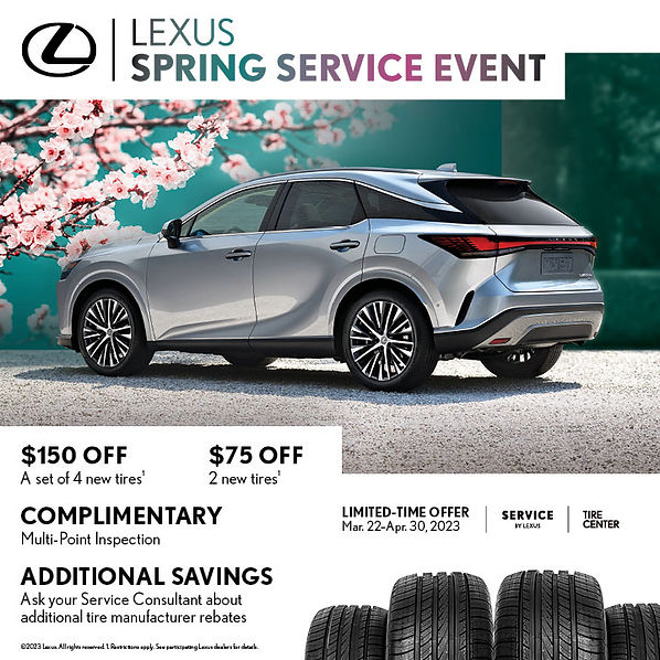 Lexus Spring Service Event | alexrodesign.com