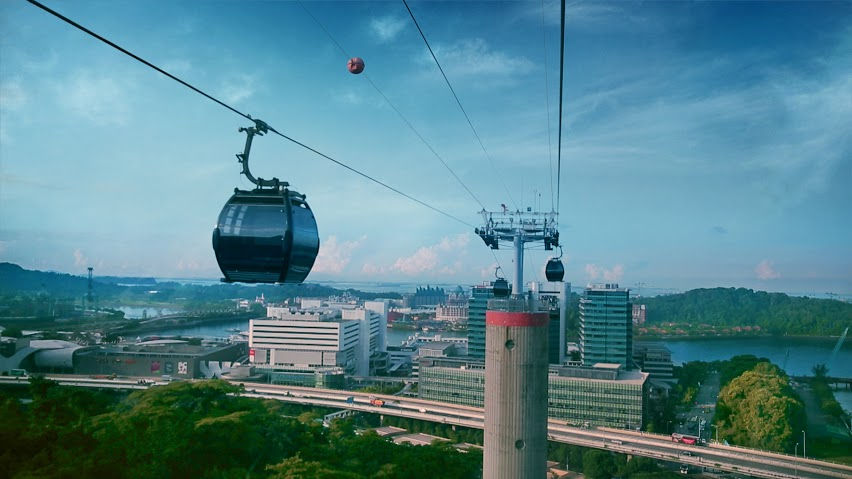 Singapore’s iconic cable car opens new line on Sentosa Island