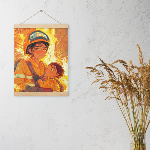 Fire-Rescue Poster with Hangers | Araxy V