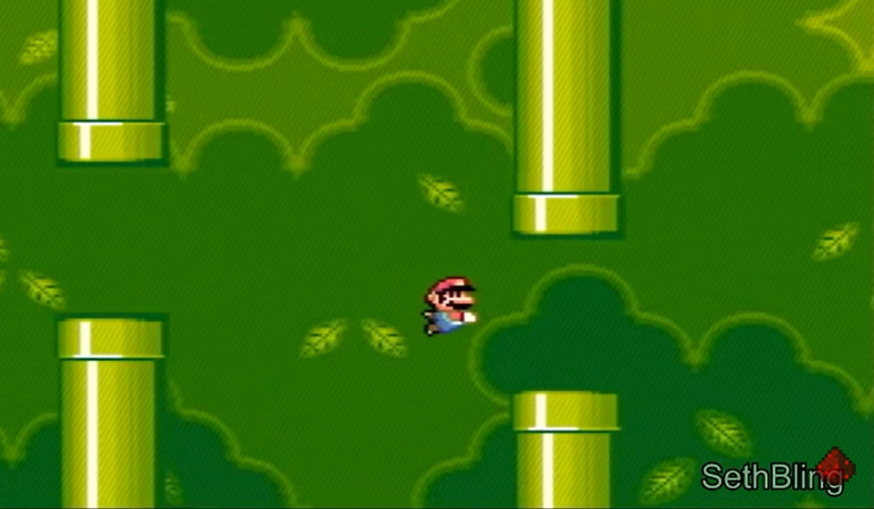 He Turned Super Mario World Into Flappy Bird On Actual Super Nintendo ...