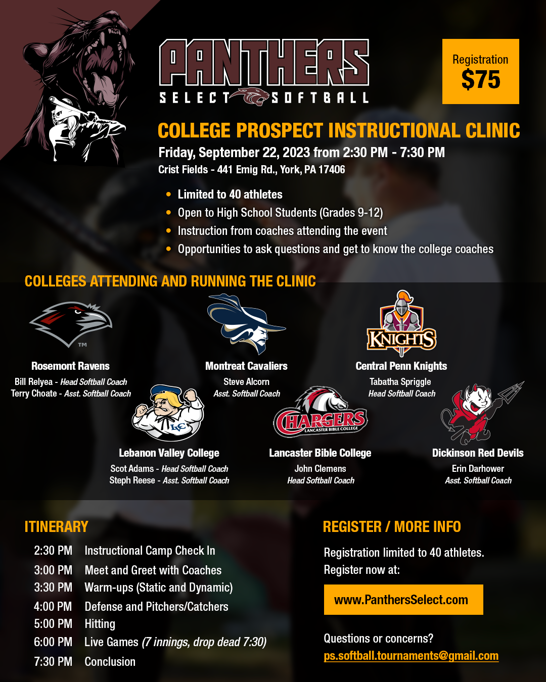 Clinics | Panthers Select