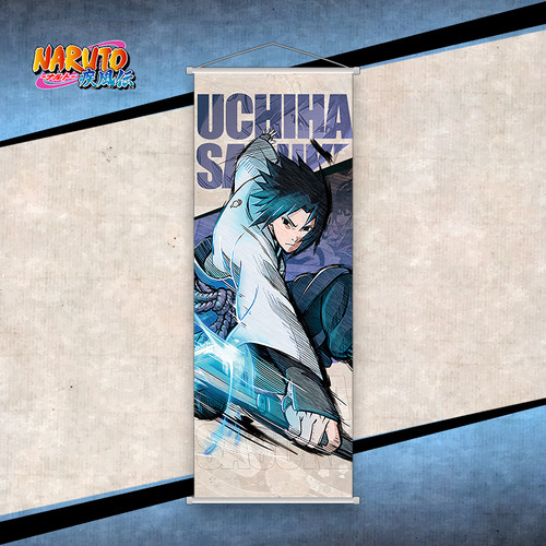 Sasuke Uchiha Naruto Wall Scroll | Ninja Studio India