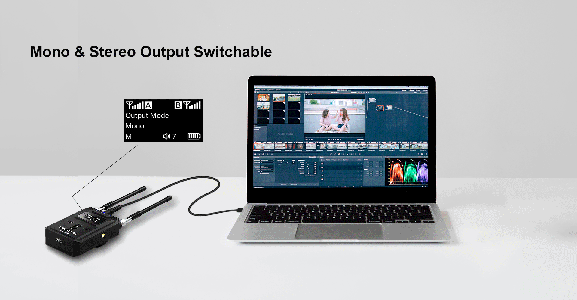 Vocal M V2 UHF 2-Person Wireless Microphone with Recorder | swit