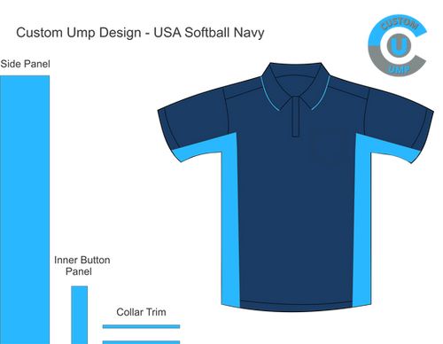 CUSTOM UMP - USA Softball Navy | Custom Ump