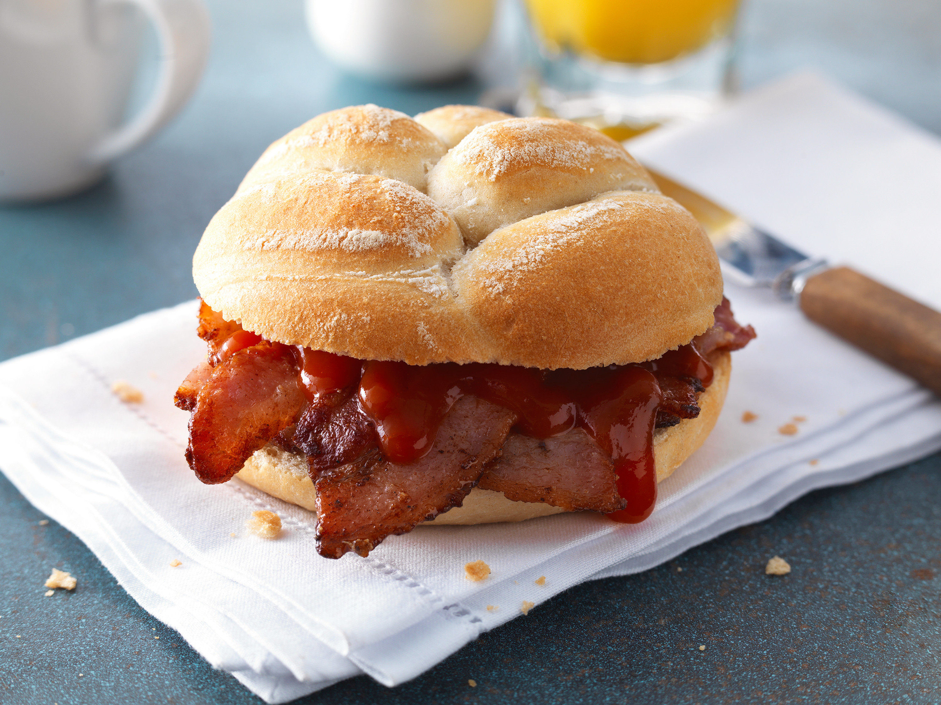 Bacon Crusty Rolls