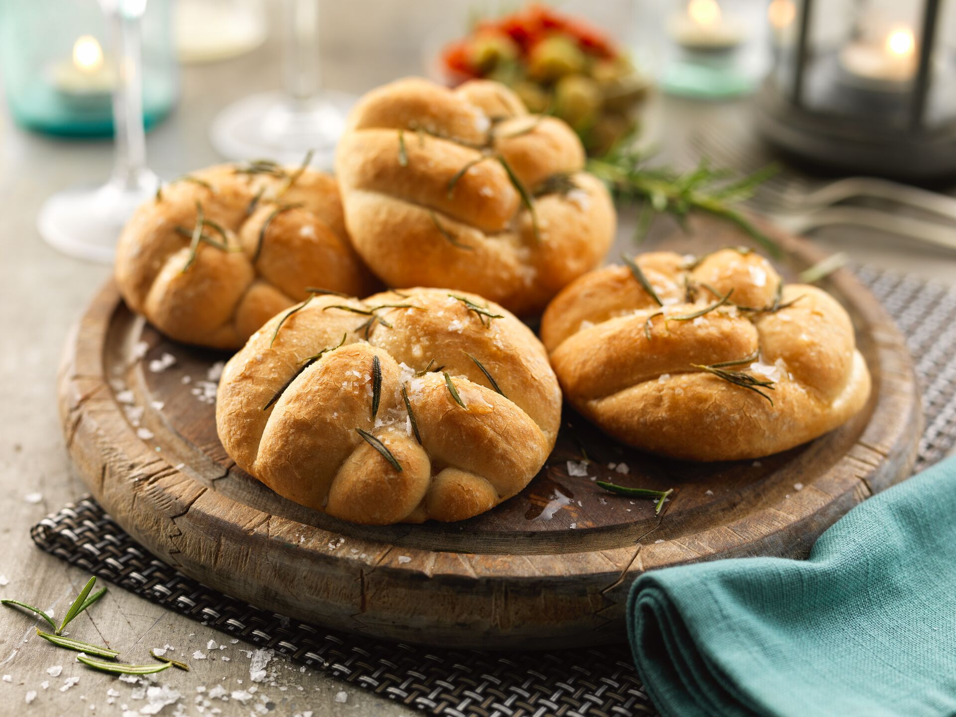 Rosemary & Sea Salt Crusty Rolls