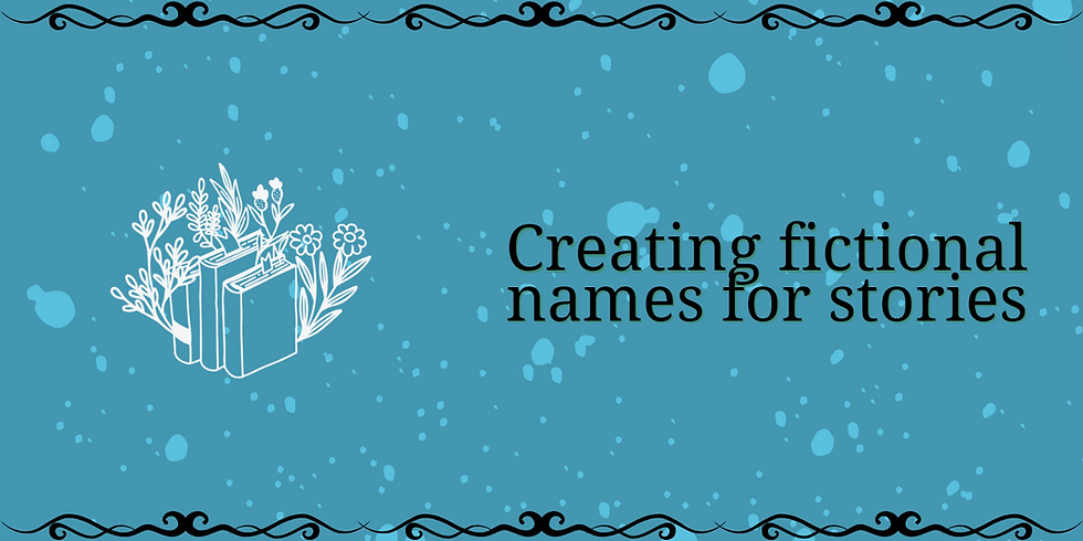 How to create fictional names for stories