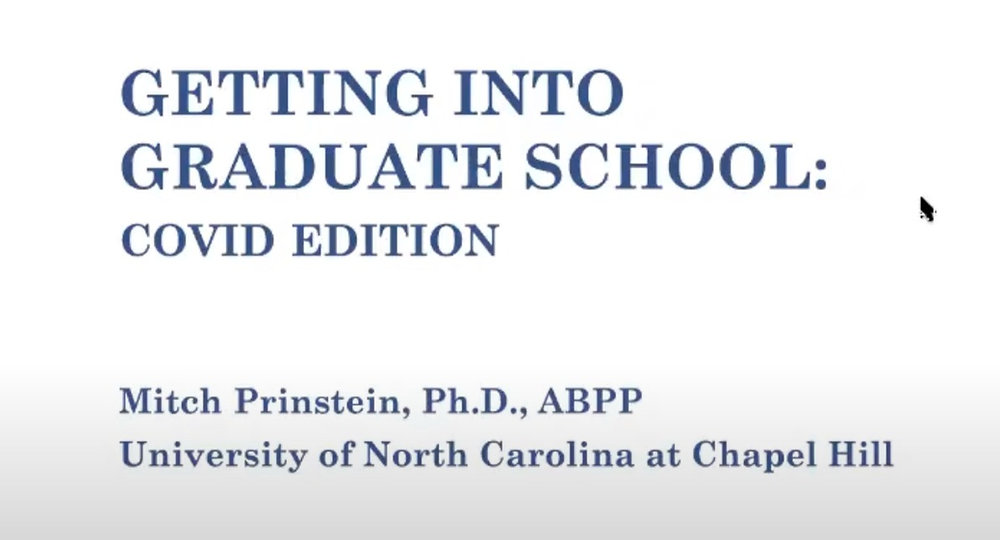 Getting Into Psych Grad School During COVID: Great Resource!