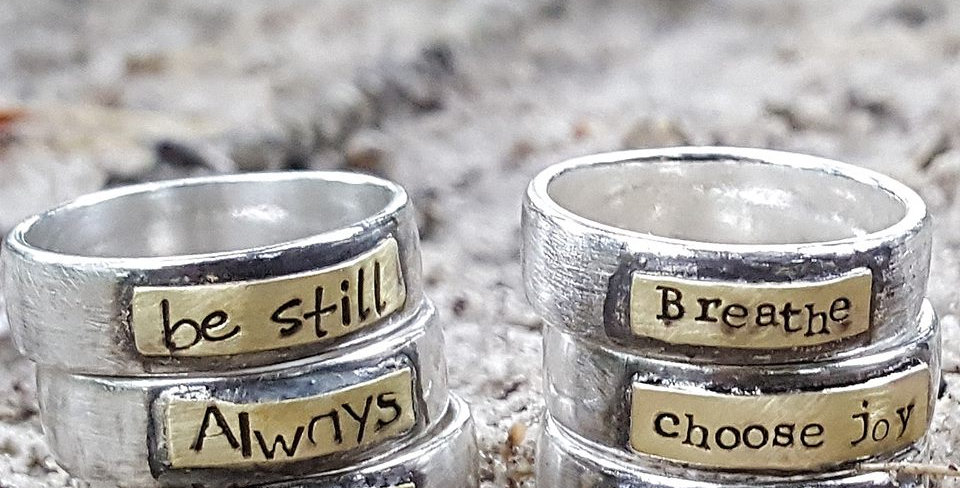 Inspirational rings | jillallendesign